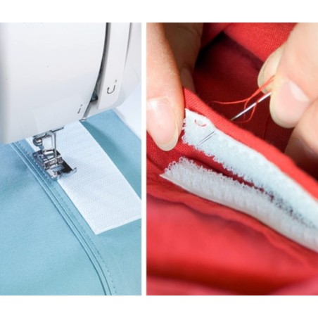 Velcro à Coudre Partie Velours 25m - Fixation Durable et Polyvalente